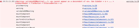 Html Show Line Number Of Warning In React Component Stack Overflow