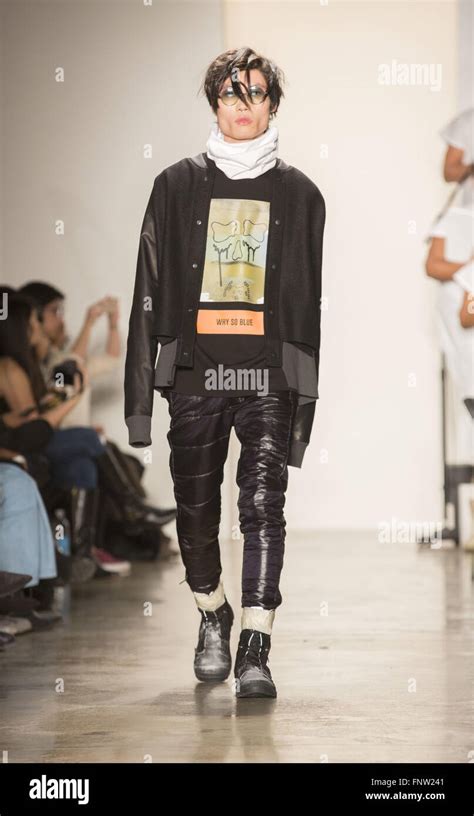 New York Fashion Week Fall Winter 2016 Pyer Moss Runway Featuring Model Where New York