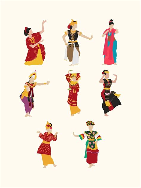 Premium Vector Indonesian Traditional Dance