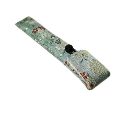中国风笔袋单支钢笔保护套pencil笔保护袋织锦缎绒布内里手工自制虎窝淘