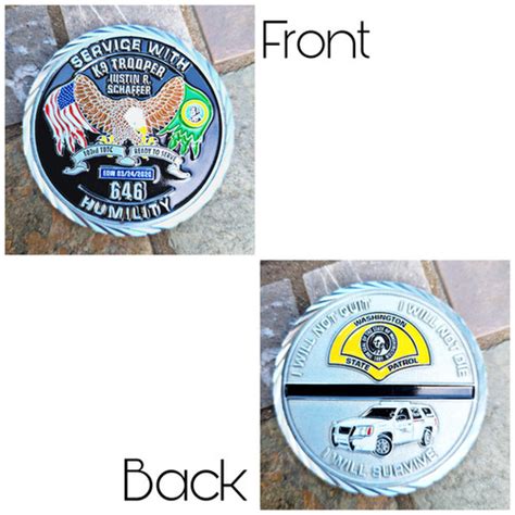 Trooper Justin Schaffer Memorial Coin Wsp Memorial Found