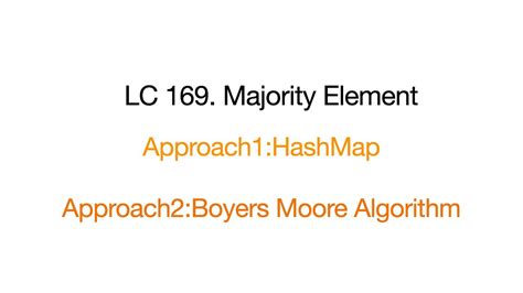 Majority Element Leetcode 169 Youtube