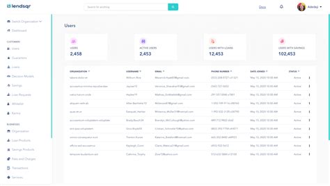 Github Imam Abubakar Lendsqr Fe Test A Mock Lendsqr Dashboard
