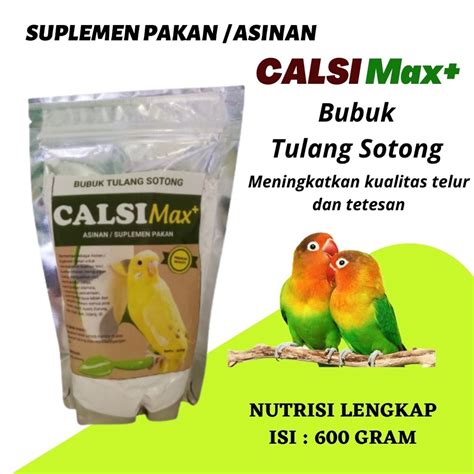 Jual Pakan Burung Asinan Tulang Sotong Peningkat Kualitas Tetasan