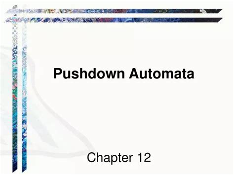 ppt pushdown automata powerpoint presentation free download id 4041595