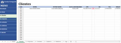 Planilha Gestão Fotógrafo Excel Sem Limites