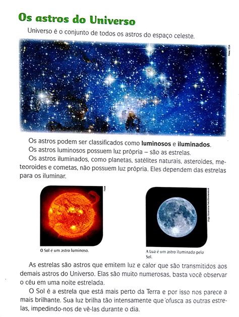 Texto Sobre Constelações 5 Ano Retoedu