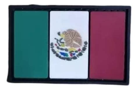 Parche Insignia Pvc Bandera México Tactico Militar Airsoft