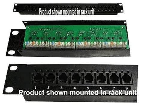 Alzatex Patch Panel Block With 8 Rj11 Ports In Dubai Uae Whizz Switches