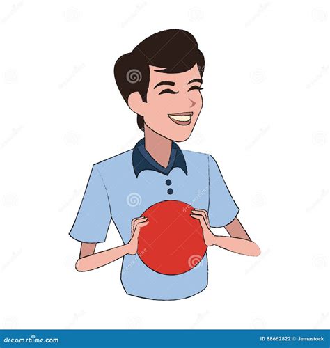 Icono De La Historieta Del Hombre Stock De Ilustración Ilustración De