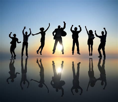 Group Of Business People Celebrating Stock Photo Image 45806368