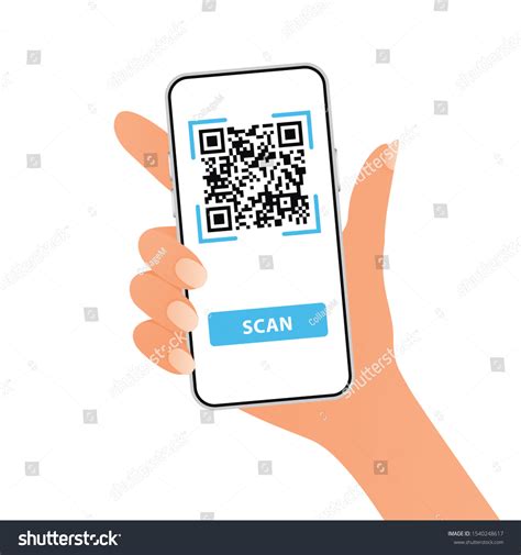 Scan Qr Code Mobile Phone Electronic Stock Vector Royalty Free 1540248617 Shutterstock