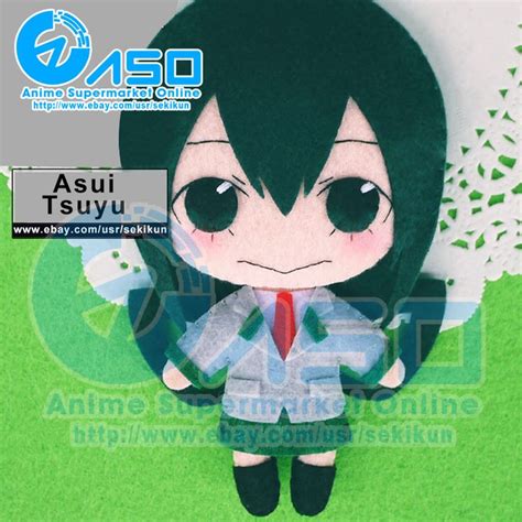 Anime Boku No Hero Academia My Hero Asui Tsuyu Diy Handmade Toy Plush Doll Gift Collectibles