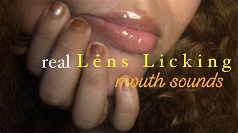 Real Lens Licking And Mouth Sounds Youtube