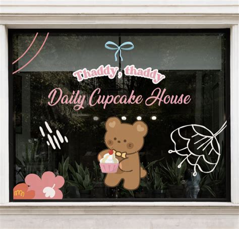 태디태디 카페 시트지디자인 스티커·봉투·초대장 포트폴리오 크몽