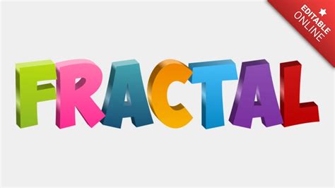 Fractal Text Style Effects Generator