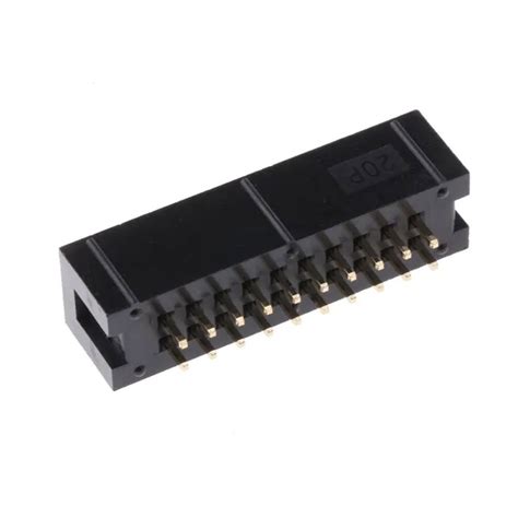 Fc Male Pcb Idc Connector Way Row Straight Flux Electronix