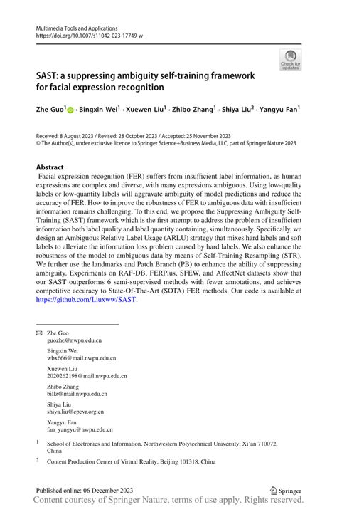 Sast A Suppressing Ambiguity Self Training Framework For Facial