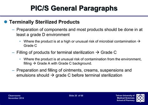 Cleanroom Classification Design And Pptx