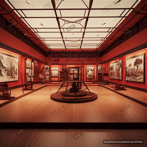 Ai创作图红色历史展厅历史书籍 文物展厅素材 红楼文化展厅 红色历史党史馆 历史文化展览展示博览 场景红色文化 展览展出展厅陈列展示 红色教育