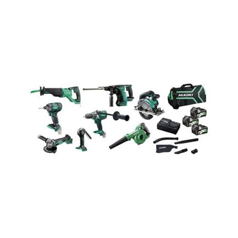 Hikoki 18v 8 Piece Brushless Cordless Combo Kit Kc18d8p2 Hrz