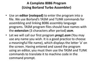 Microprocessor Chapter Assembly Language Programming Ppt