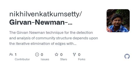 Github Nikhilvenkatkumsetty Girvan Newman Algorithm The Girvan