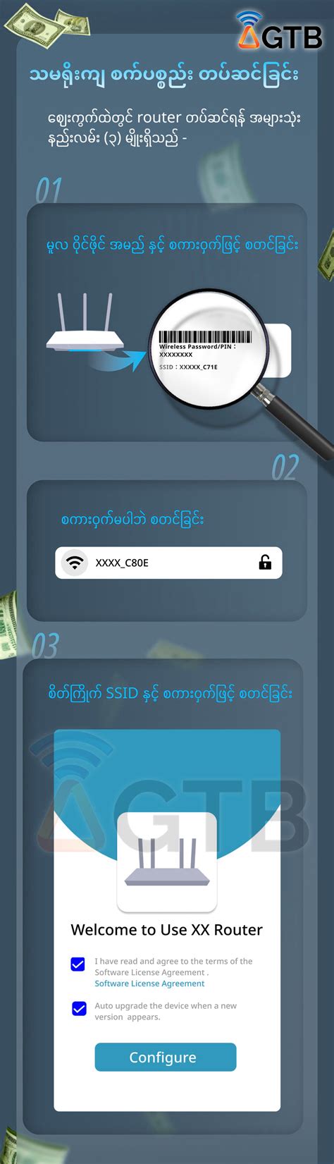 🤩🤩သင့် Wi Fi အမည်နှင့် စကားဝှက်ကို စိတ်ကြိုက်ပြင်ဆင်ပြီး ရင်းနှီးပြီးသား နံပါတ်တွေကို သုံးလေ့ရ