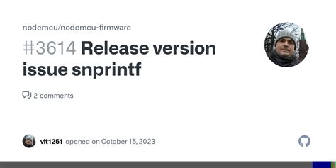 Release Version Issue Snprintf Issue 3614 Nodemcu Nodemcu Firmware