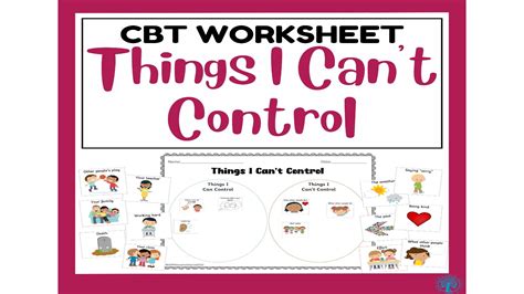 Things I Cant Control Worksheet By Teach Simple