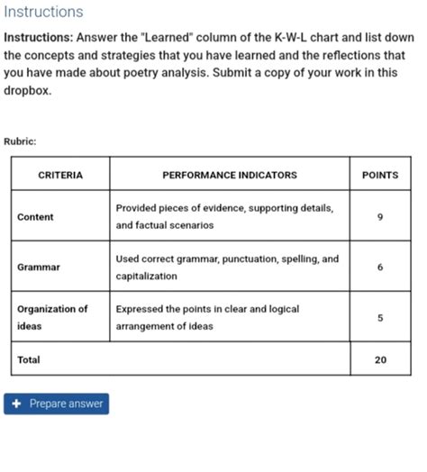 Instructions Instructions Answer The Learned StudyX