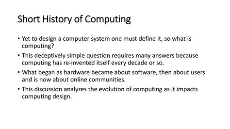 The Evolution Of Computingpptx