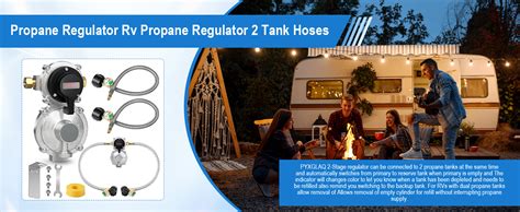 Rv Propane Regulator 2 Tank Hoses Lp Gas Regulator 2 Stage