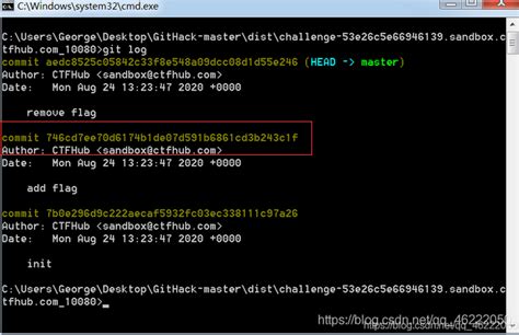 Ctfhub技能树——信息泄露——git泄露——logctfhub技能树get泄露 Csdn博客