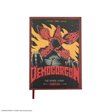 Demogorgon Hardcover Notebook Stranger Things Cinereplicas