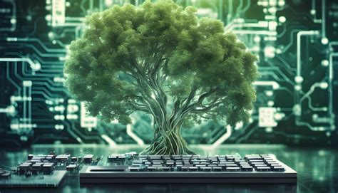 A Tree Is In A Lab With The Word E On It Premium Ai Generated Image