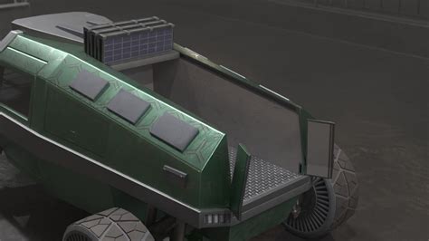 3d model car suv sci fi vr ar low poly cgtrader