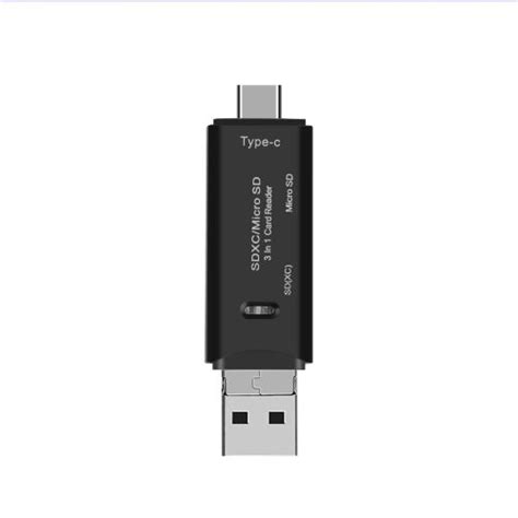 Generic Multifunction High Speed 3 In 1 Type C Card Reader Micro Usb Type C Otg Flash Adapter