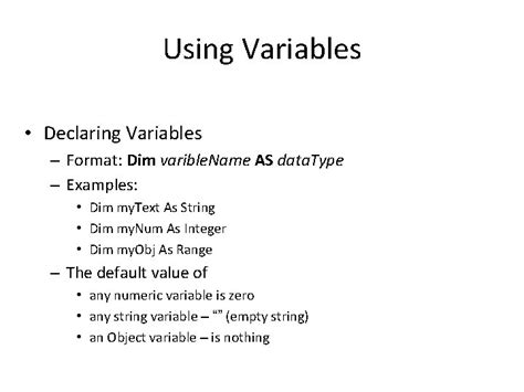 Modeling Using Vba Using Toolbox Using The Toolbox
