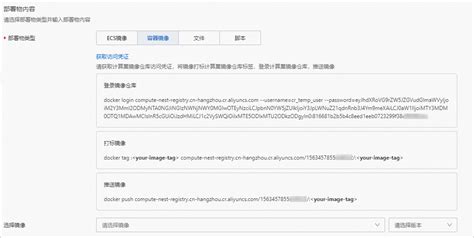 对已推送到计算巢镜像仓库的容器镜像的管理操作计算巢服务 阿里云帮助中心
