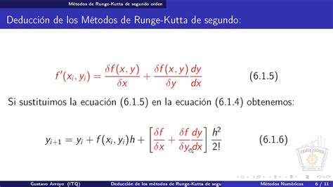Presentación de los método de Runge Kutta de segundo orden YouTube