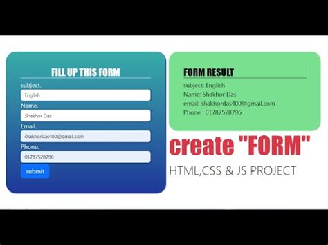 JavaScript Form Validation How To Make Login And Registration Form Using HTML CSS JS Form