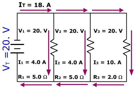 Parallel Circuit Examples With Solutions Show Me The Physics