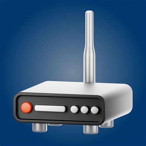 Premium Photo 3d Rendering Wifi Router Icon Gadget And Technology Concept