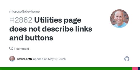 Utilities Page Does Not Describe Links And Buttons · Issue 2862