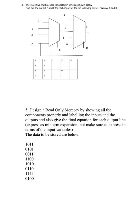 Solved There Are Two Multiplexers Connected In Series As