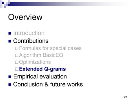 Ppt Extending Q Grams To Estimate Selectivity Of String Matching With Low Edit Distance