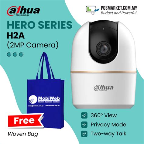 Dahua Hero Series H2a 2mp Smart Motion Tracking Human Detection Cctv