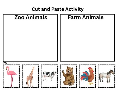 Cut And Paste Sorting Printables By Tierney Montooth Tpt