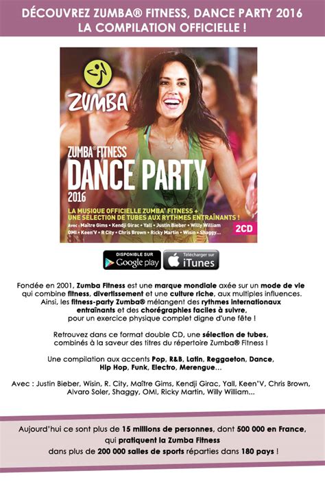 Découvrez Zumba Fitness Dance Party 2016 La Compilation Officielle